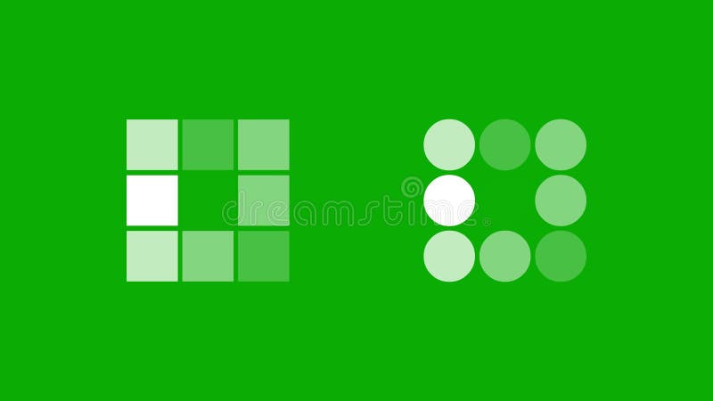 Digital Buffering Symbol Motion Graphics with Green Screen Background ...