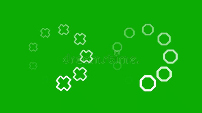 Digital Buffering Symbols Motion Graphics with Green Screen Background ...