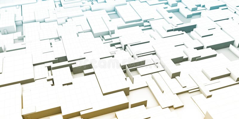 Digital Building Blocks stock illustration. Illustration of computer ...