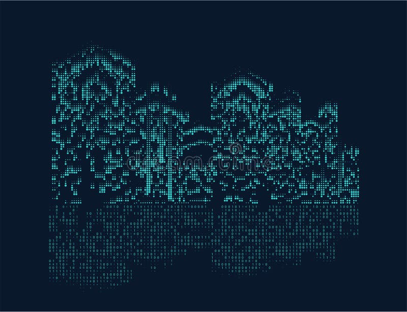 Digital Building and City Illustration Stock Vector - Illustration of ...