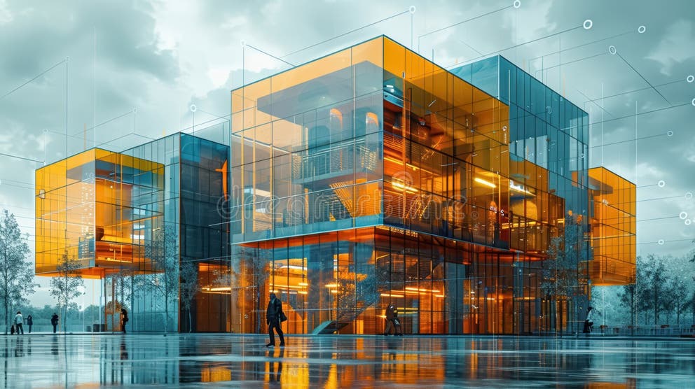 Digital Building Information Modeling (BIM) Technology Stock ...