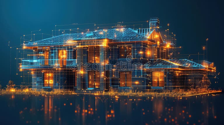 Digital Building Information Modeling (BIM) Technology Stock ...