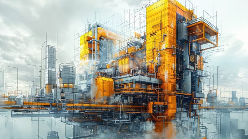 Digital Building Information Modeling (BIM) Technology Stock ...