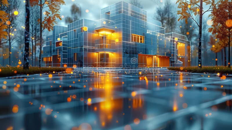 Digital Building Information Modeling (BIM) Technology Stock ...