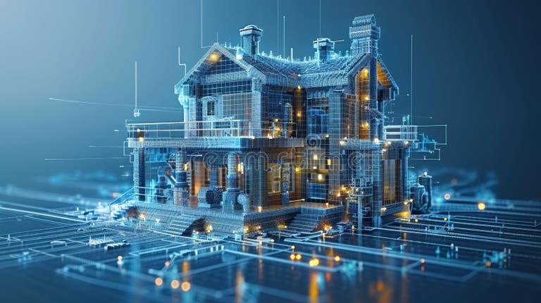 Digital Building Information Modeling (BIM) Technology Stock ...