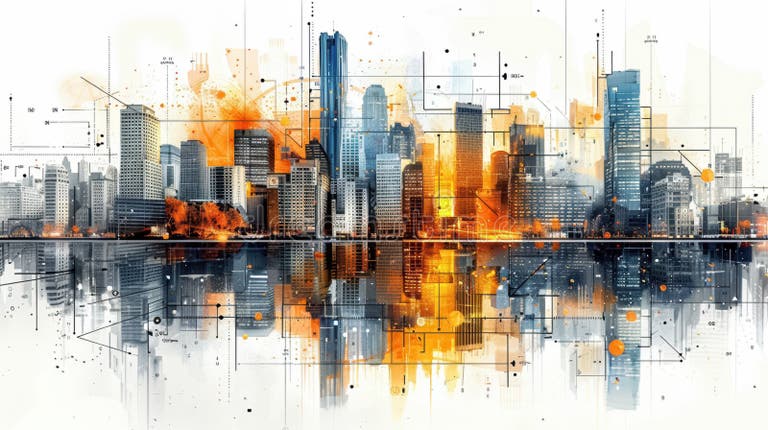 Digital Building Information Modeling (BIM) Technology Stock ...