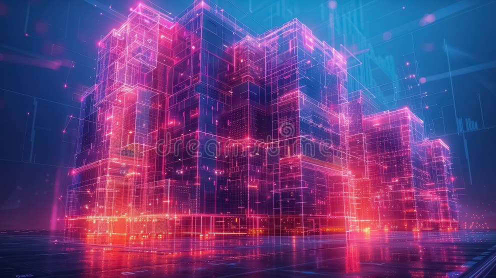 Digital Building Information Modeling (BIM) Technology Stock ...