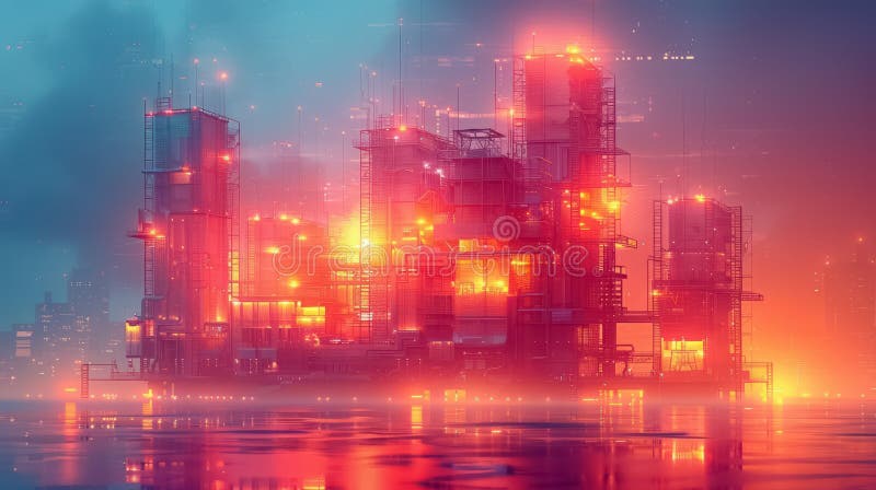 Digital Building Information Modeling (BIM) Technology Stock ...