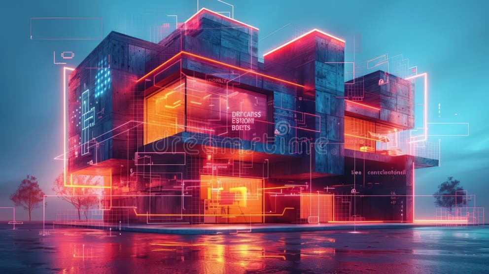 Digital Building Information Modeling (BIM) Technology Stock ...