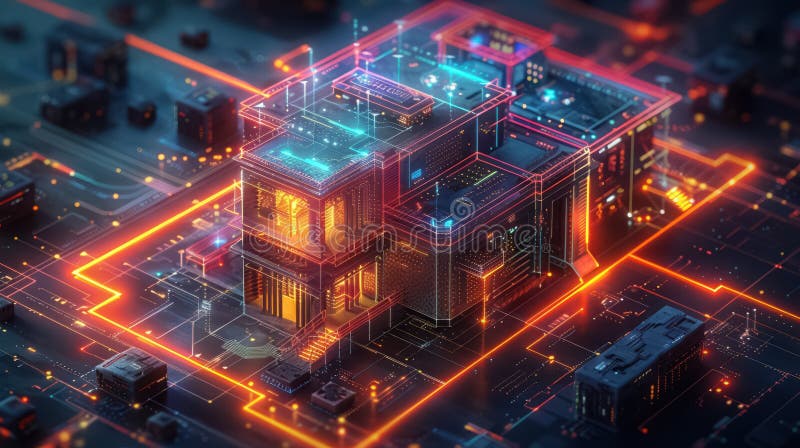 Digital Building Information Modeling (BIM) Technology Stock ...