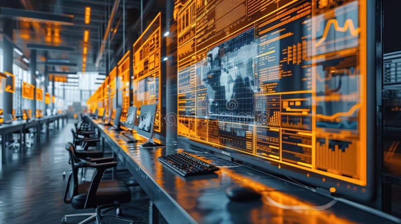 Digital Building Information Modeling (BIM) Technology Stock Illustration - Illustration of ...