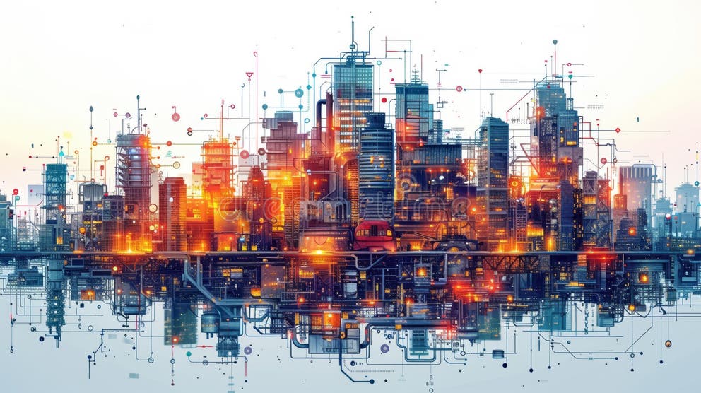 Digital Building Information Modeling (BIM) Technology Stock ...