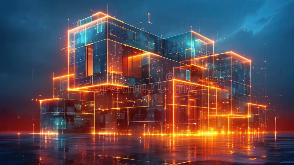 Digital Building Information Modeling (BIM) Technology Stock ...