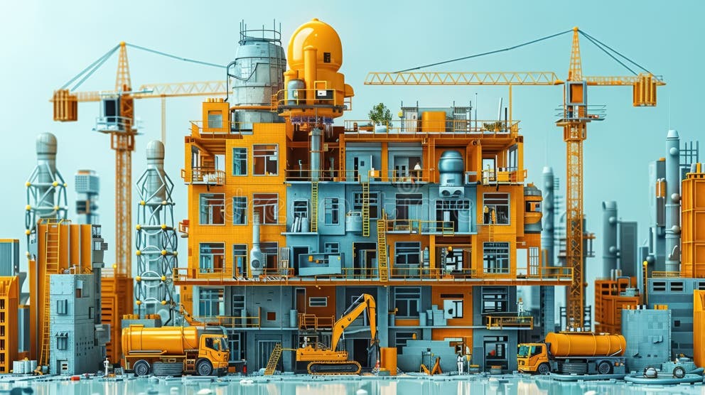 Digital Building Information Modeling (BIM) Technology Stock ...