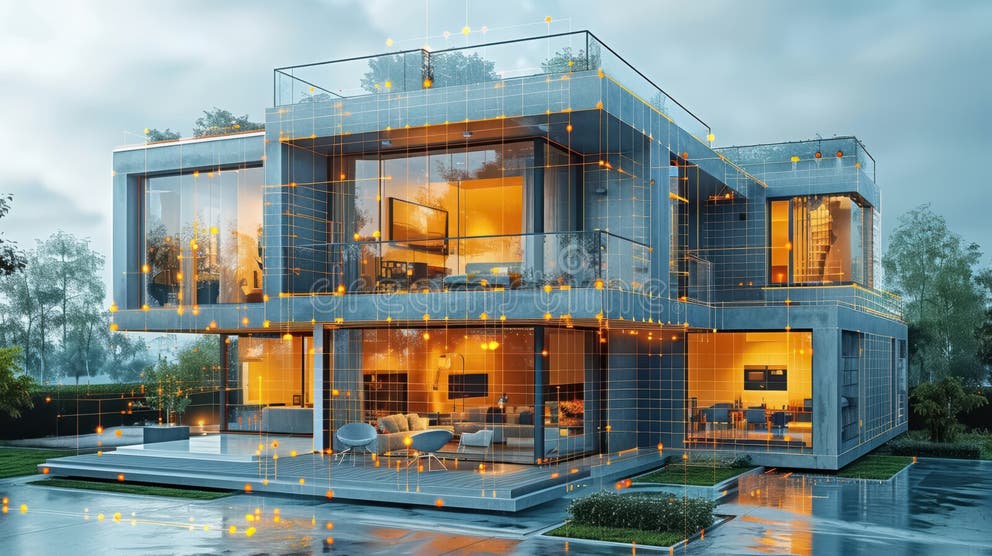 Digital Building Information Modeling (BIM) Technology Stock ...