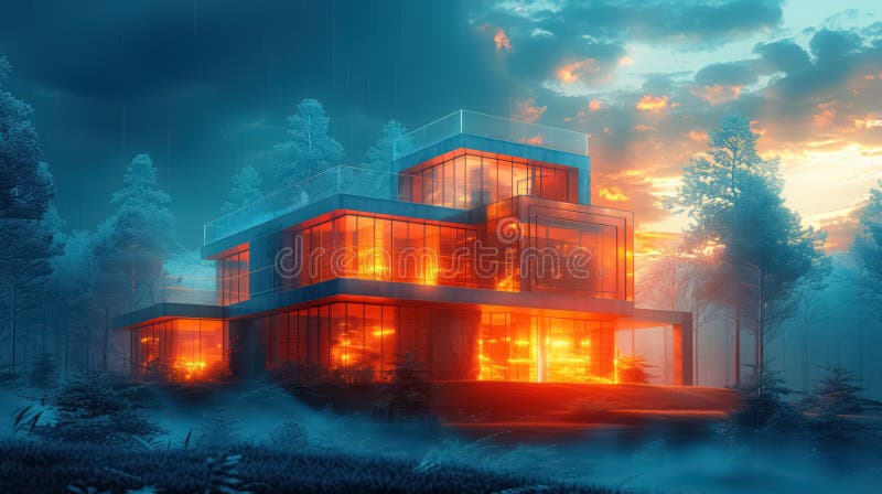 Digital Building Information Modeling (BIM) Technology Stock ...