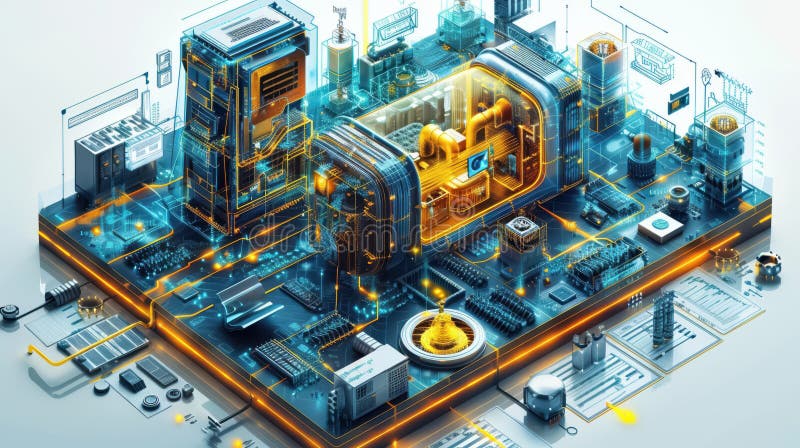 Digital Building Information Modeling (BIM) Technology Stock ...