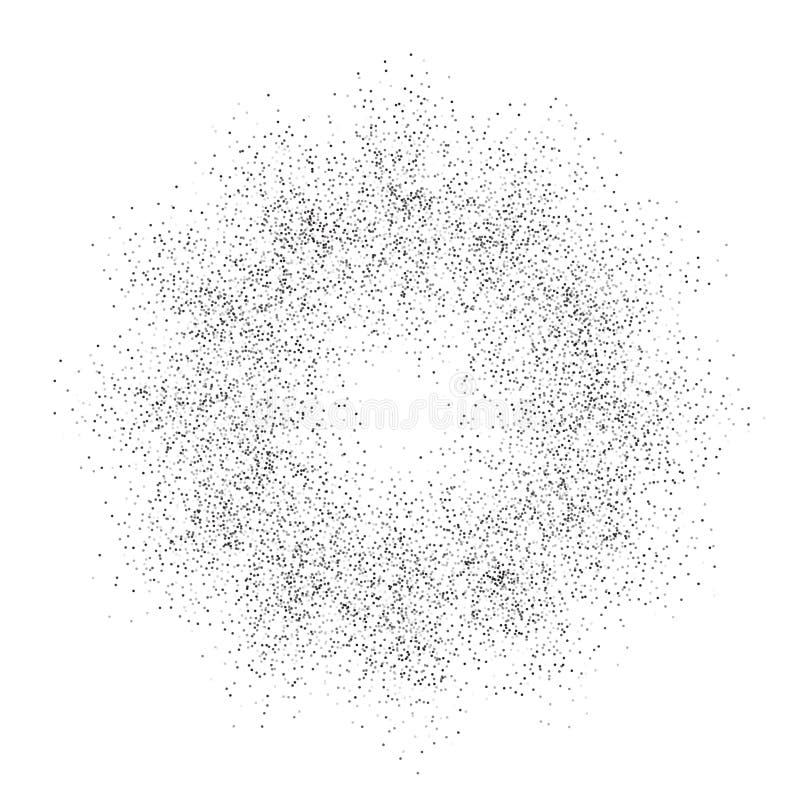 Digital Burst Pattern with Multiple Dots. Explosion Consist of Black ...