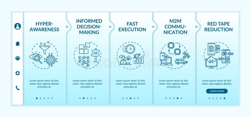 Digital Business Agility Model Onboarding Mobile App Page Screen with ...