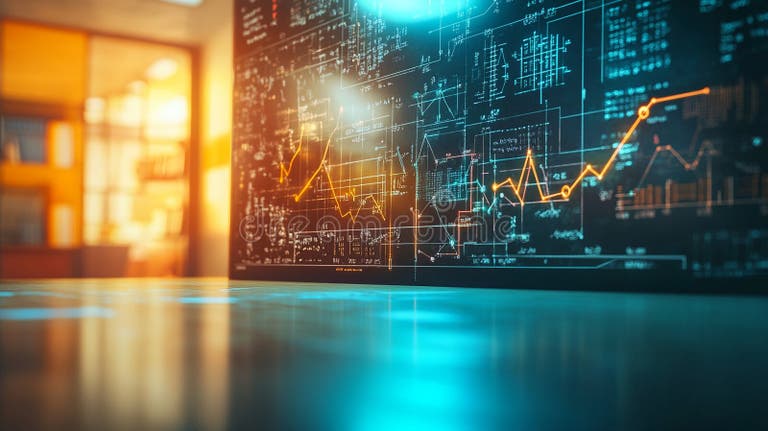 Digital Business Analytics Dashboard Modern Technology Growth Charts ...