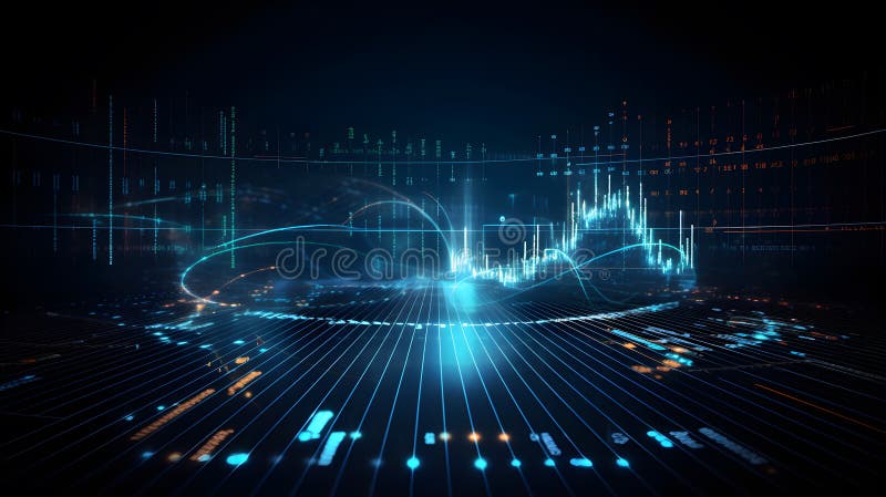 Digital Business Analytics Technology Database Stock Illustration ...