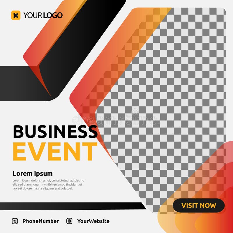 Digital Business Event Post Social Media Template Design Stock ...