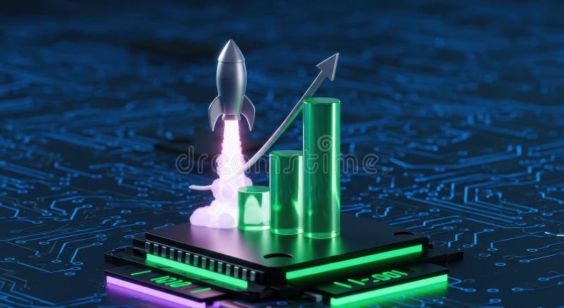 Fast Growth Rocket Graph Stock Illustrations – 425 Fast Growth Rocket ...