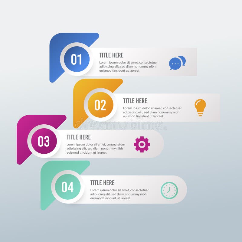 Digital Business Infographic Vector Design Stock Vector - Illustration ...