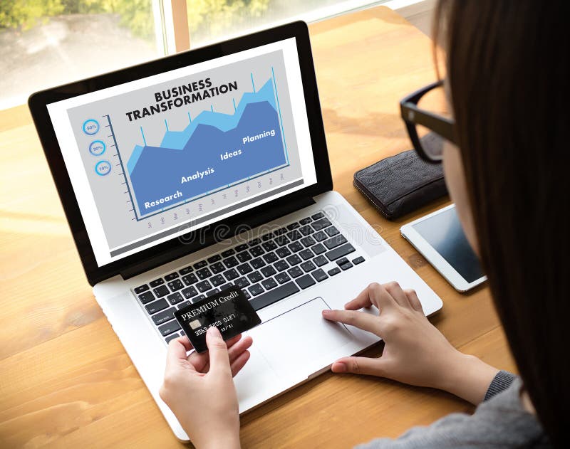 Digital BUSINESS TRANSFORMATION , Hi-tech Technological Digita Stock ...