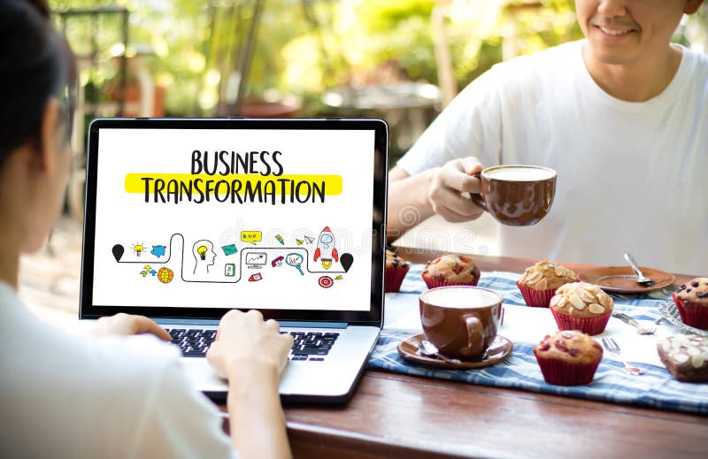 Digital BUSINESS TRANSFORMATION , Hi-tech Technological Digita Stock ...