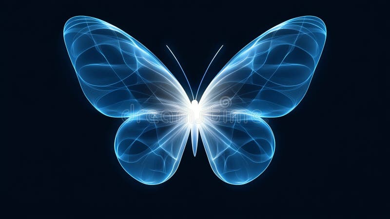 Digital Butterfly, AI Generated Stock Illustration - Illustration of ...