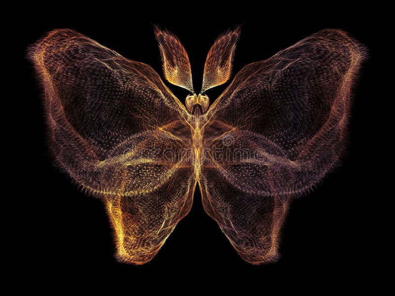 Digital Butterfly stock illustration. Illustration of macro - 46859883