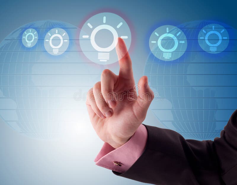 Digital button stock photo. Image of lightning, finance - 17852264