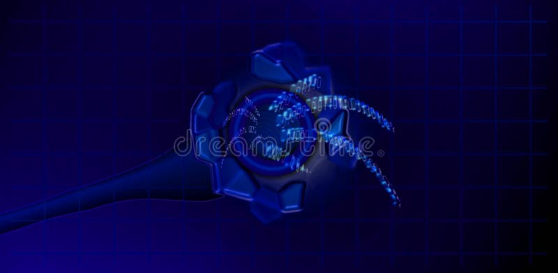 Digital cable stock illustration. Illustration of binaries - 76408