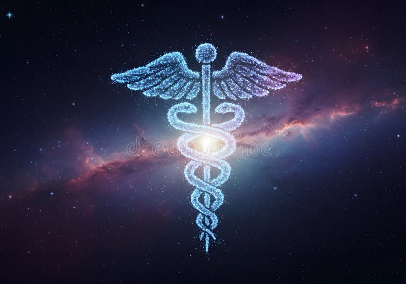 Digital Caduceus Symbol Stock Illustrations – 902 Digital Caduceus ...