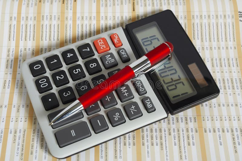 Digital calculator stock image. Image of calculator, technology - 8140529