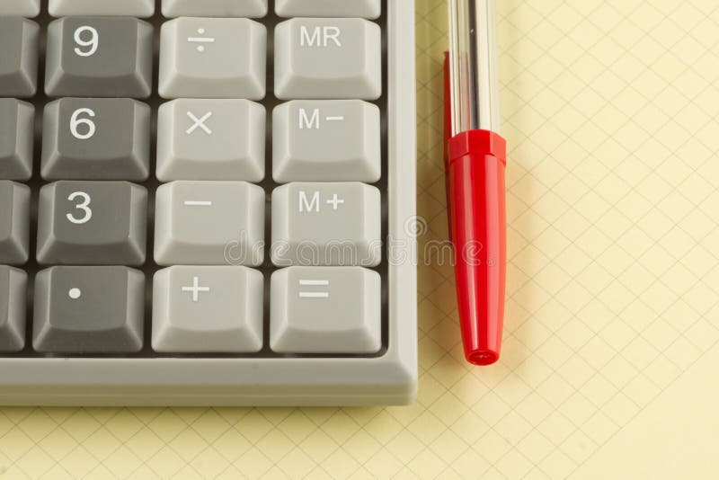 Digital Calculator for Calculations Stock Image - Image of background ...