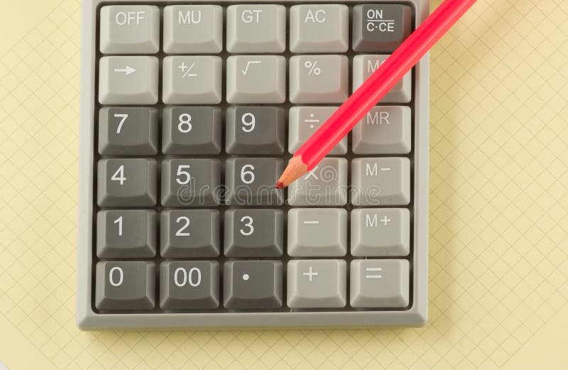 Digital Calculator for Calculations Stock Photo - Image of display ...