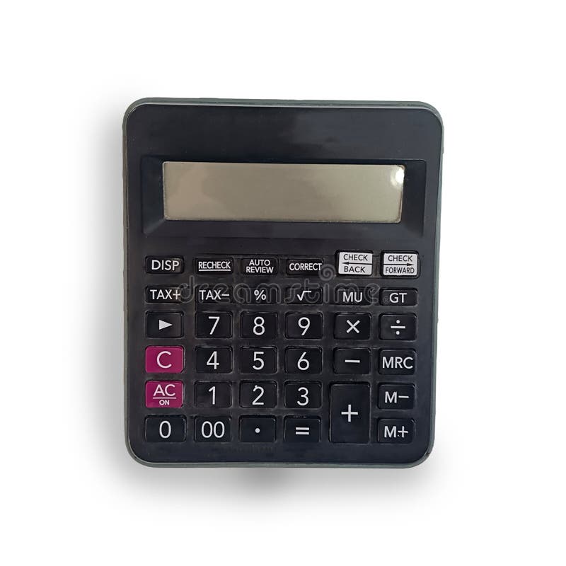 Digital Calculator Isolated on White Background Stock Image - Image of ...