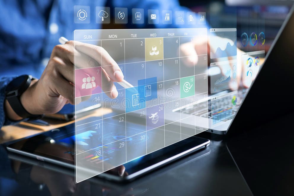 Digital Calendar Schedule Planning,organization Management with Device ...