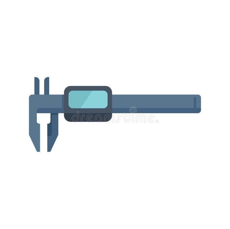 Digital Caliper Measuring Tool Icon Showing Length Width and Depth ...