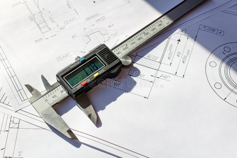 143 Vernier Caliper Detail Drawing Stock Photos - Free & Royalty-Free ...