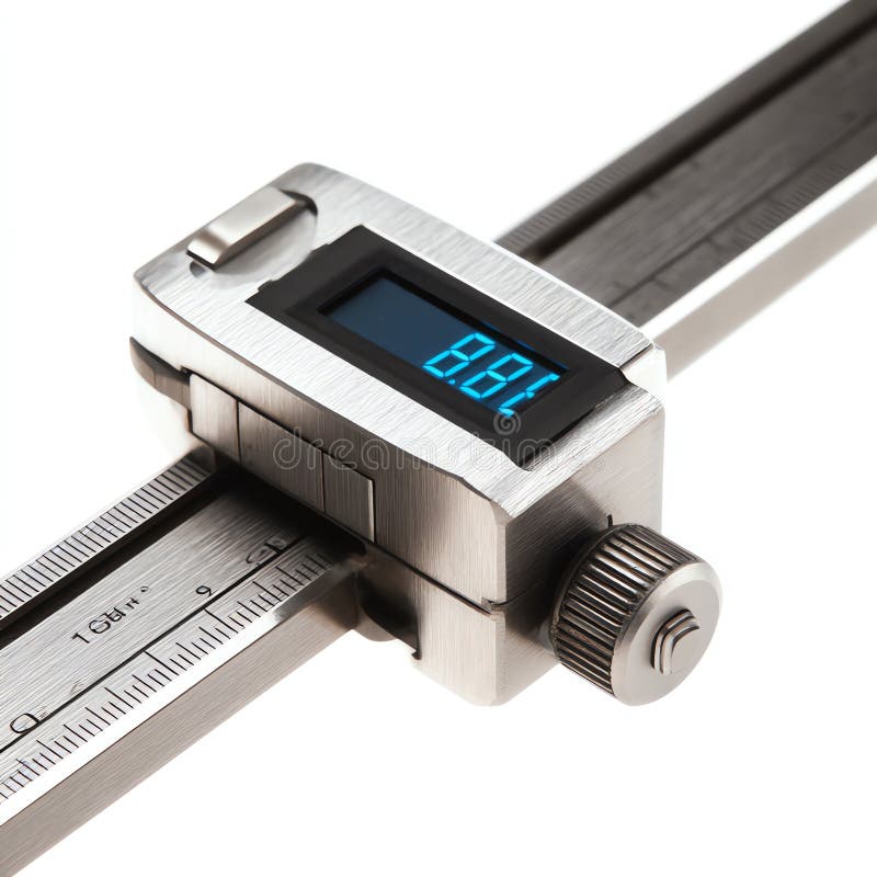 Digital Caliper Measuring Device Tool Close-up Stock Illustration ...