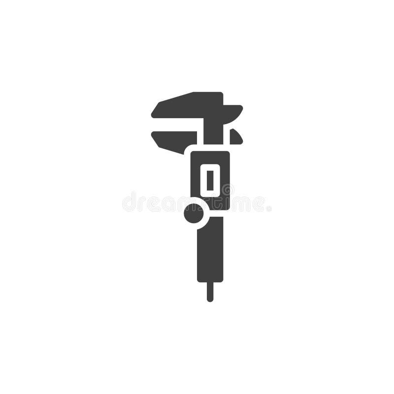 Digital Caliper Vector Icon Stock Illustration - Illustration of ...