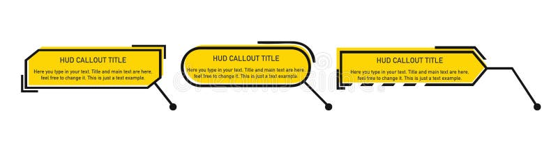 Digital Callouts, Titles Frame Text. Set of Templates, Modern Banners ...