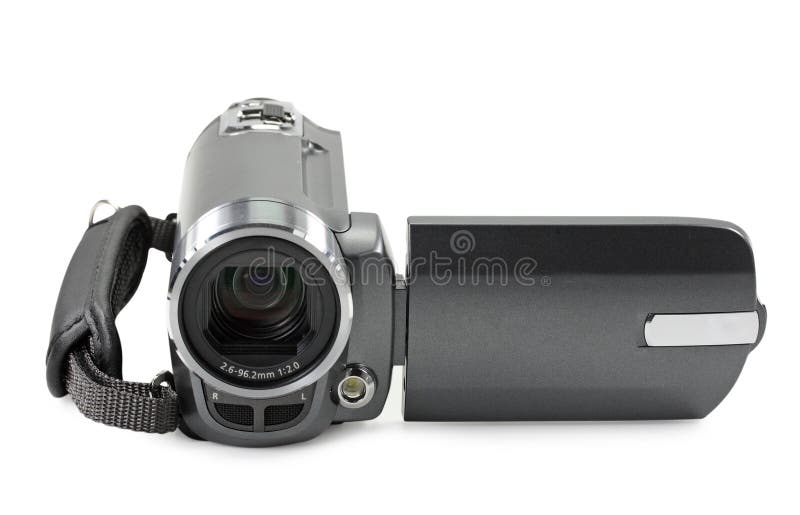 Digital Video Camera (Close Front View) Stock Image - Image of compact ...