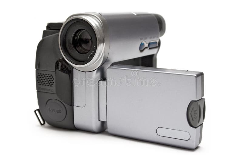 Digital Camcorder (Front-Side View) Stock Image - Image of film, modern ...