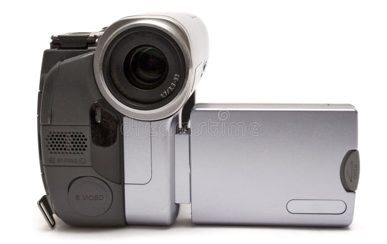 Digital Camcorder (Front View) Stock Photo - Image of memory, capture ...