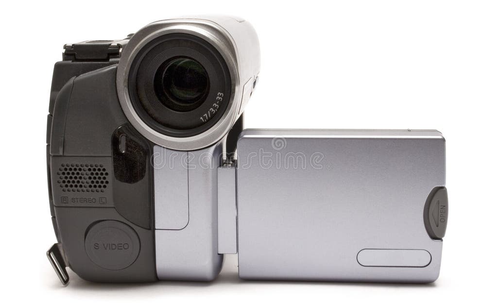 Digital Camcorder (Front View) Stock Photo - Image of memory, capture ...