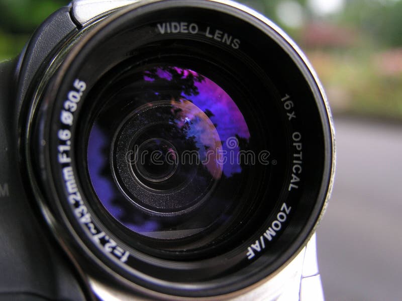 Digital camcorder lens stock image. Image of detection - 357915